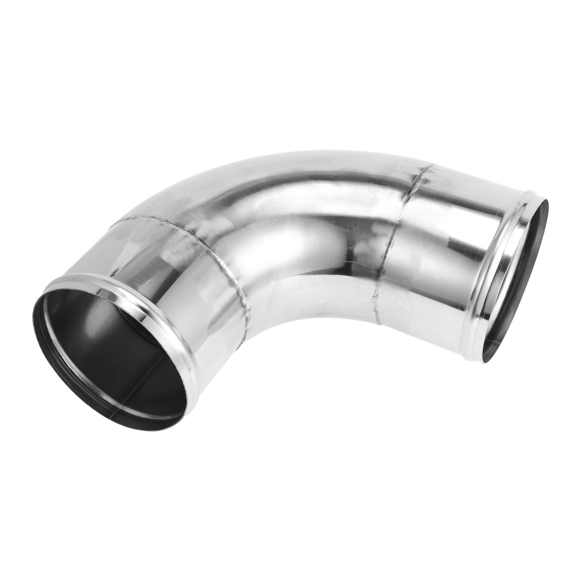 90 Degree Mandrel Exhaust Tube with Bead Roll DIY Custom Car Modified ...