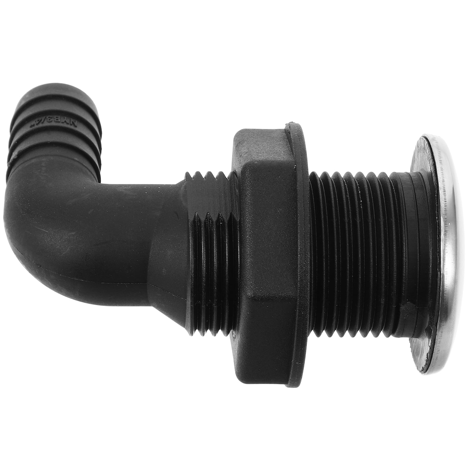 90-Degree Marine Sewage Outlet Boat Drain Fitting for and Boat Deck ...
