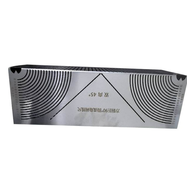 90 Degree Multifunctional Square Tube Rounded Corner Ruler Drawing Tool ...