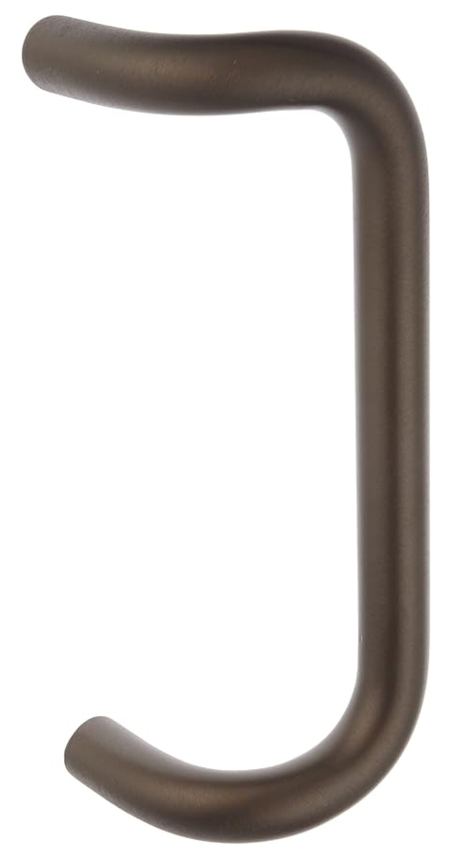 90-Degree Offset Door Pull - 10" Center-to-Center, 1" Diameter - Dark ...