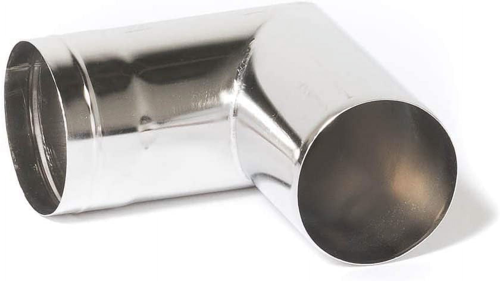 90 Degree Pipe Section 3.5 Inch | For Large Size Tent Stoves with 3.5 ...