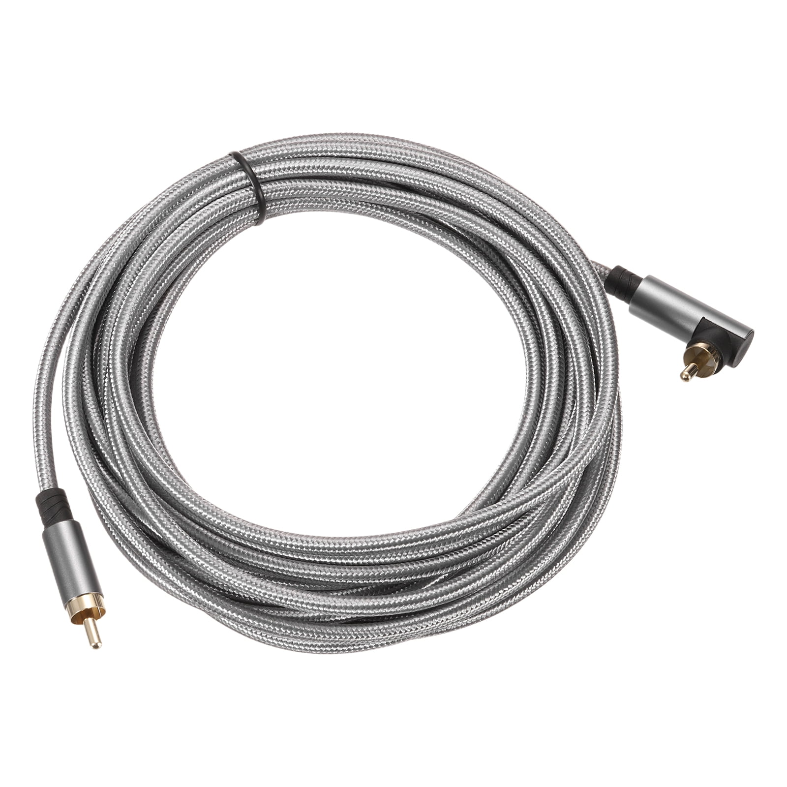 90 Degree RCA Cable 16ft, RCA to RCA Subwoofer Cable Dual Shielded ...