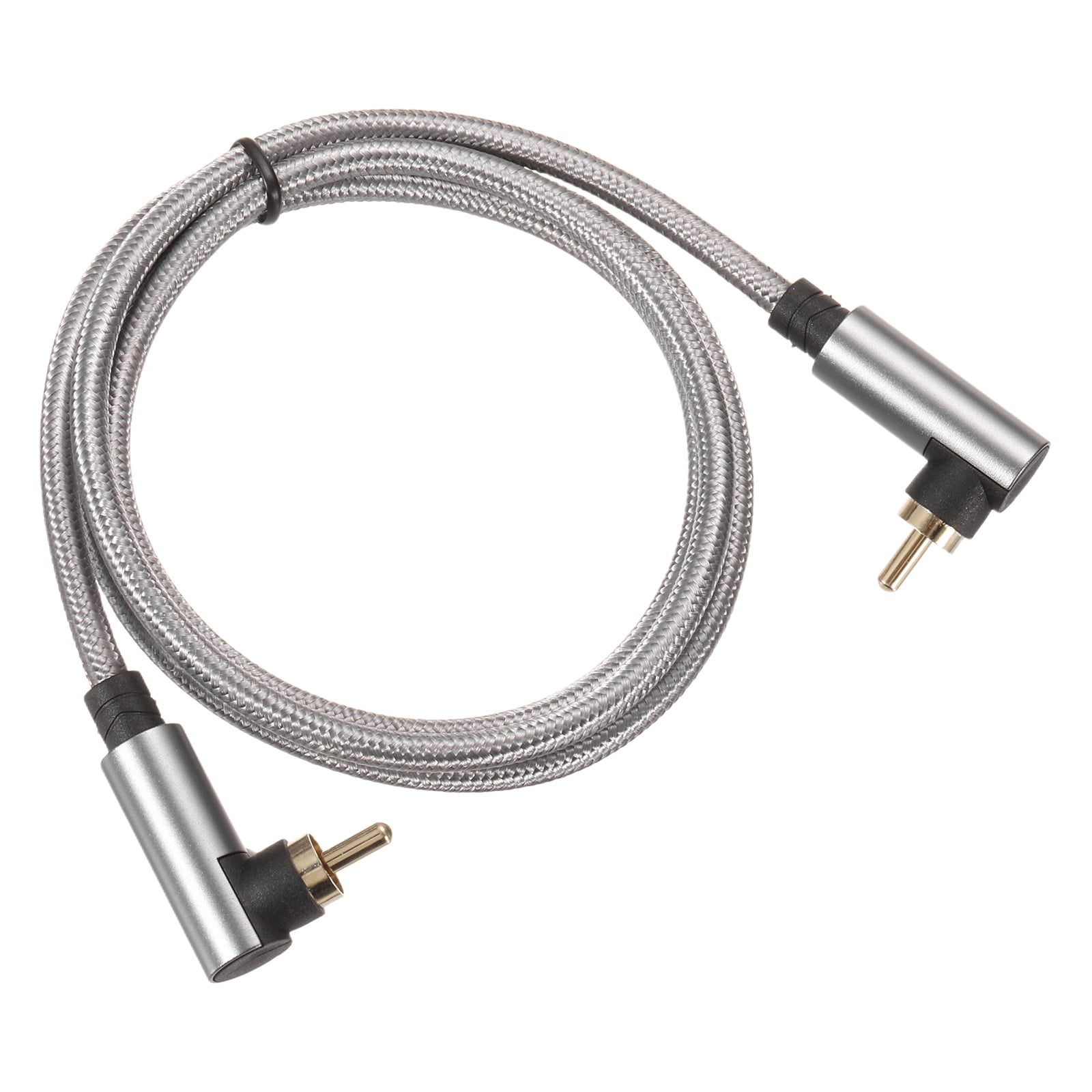 90 Degree RCA Cable 3.3ft, RCA to RCA Right Subwoofer Cable Digital ...