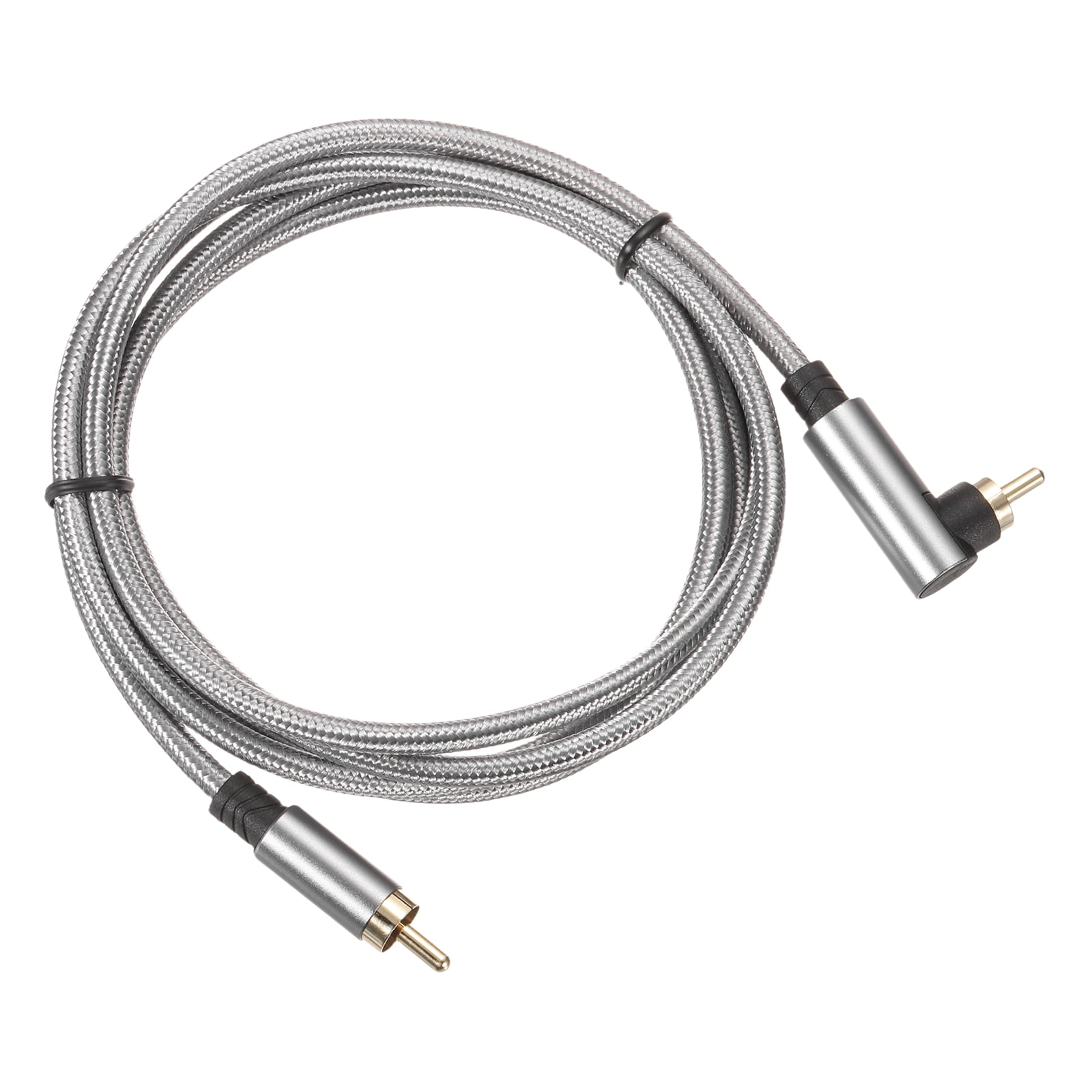 90 Degree RCA Cable 3.3ft, RCA to RCA Subwoofer Cable Dual Shielded ...