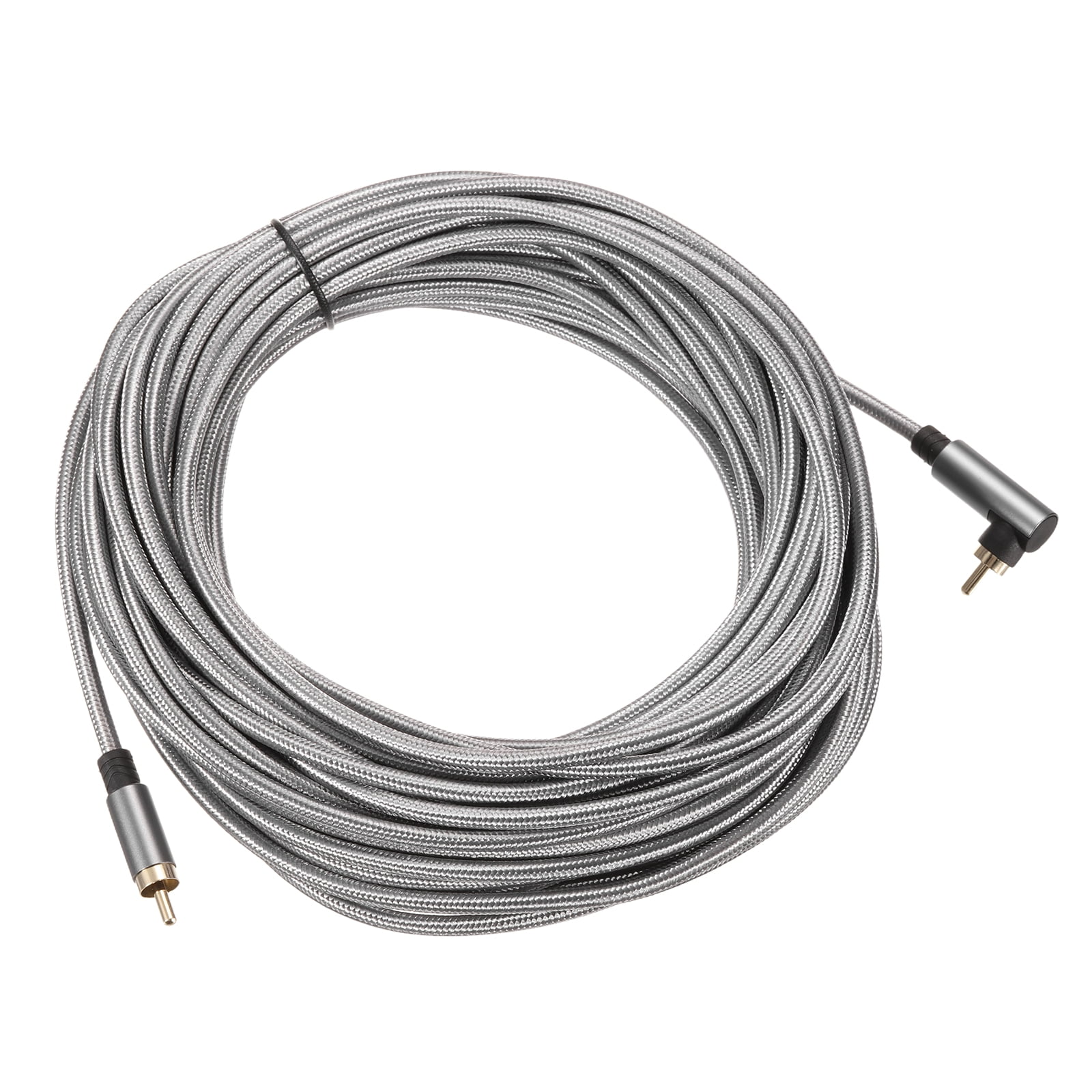 90 Degree RCA Cable 49ft, RCA to RCA Subwoofer Cable Dual Shielded ...