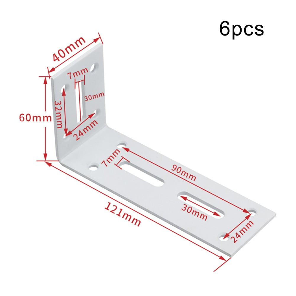 90 Degree Right Angle Bracket Corner Plate Bracket Set of 6 for ...