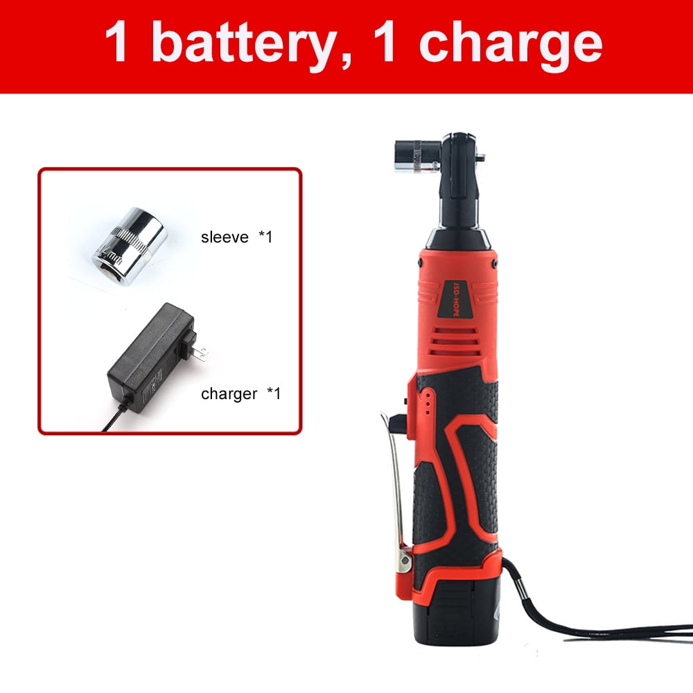 90 Degree Right Angle Cordless Ratchet Wrench, Lithium-ion Power Tool ...