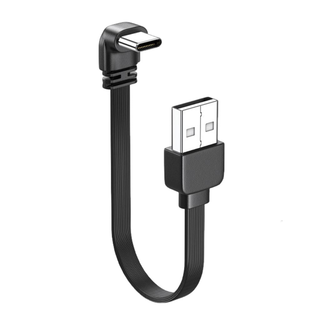 90 Degree Right Angle Elbow 65W Type C USB Fast Charging Cable for Car ...