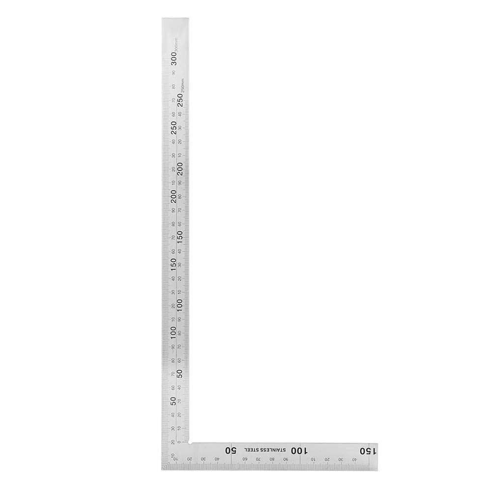 90 Degree Right Angle Finder Ruler Stainless Steel Easy to Read ...