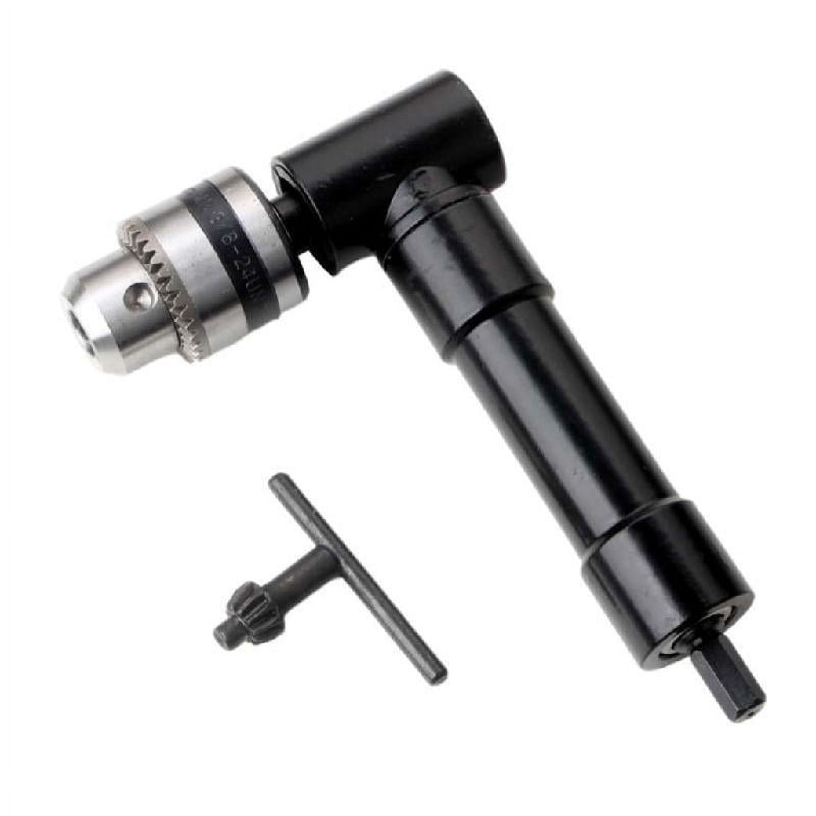 90 Degree Right Angle Keyless Chuck Impact Drill Adapter Electric Power Cordless Drill ...