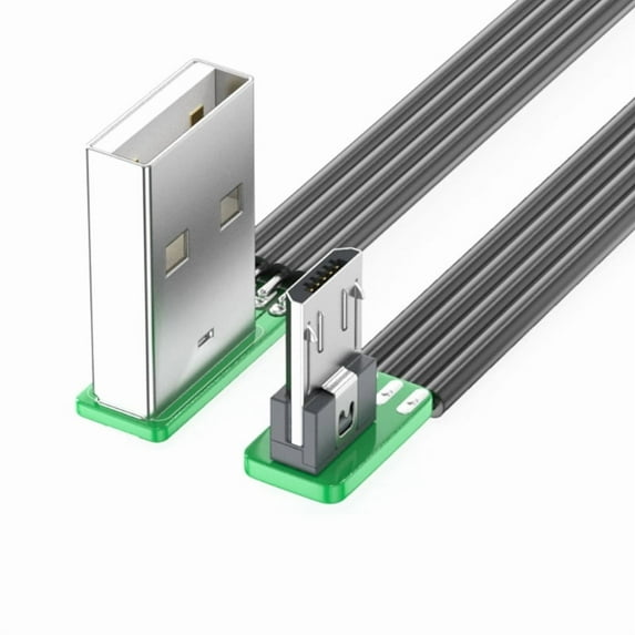 90 Degree Right Angle USB 2.0 To USB 5Pin Data Cable For Smartphones ...