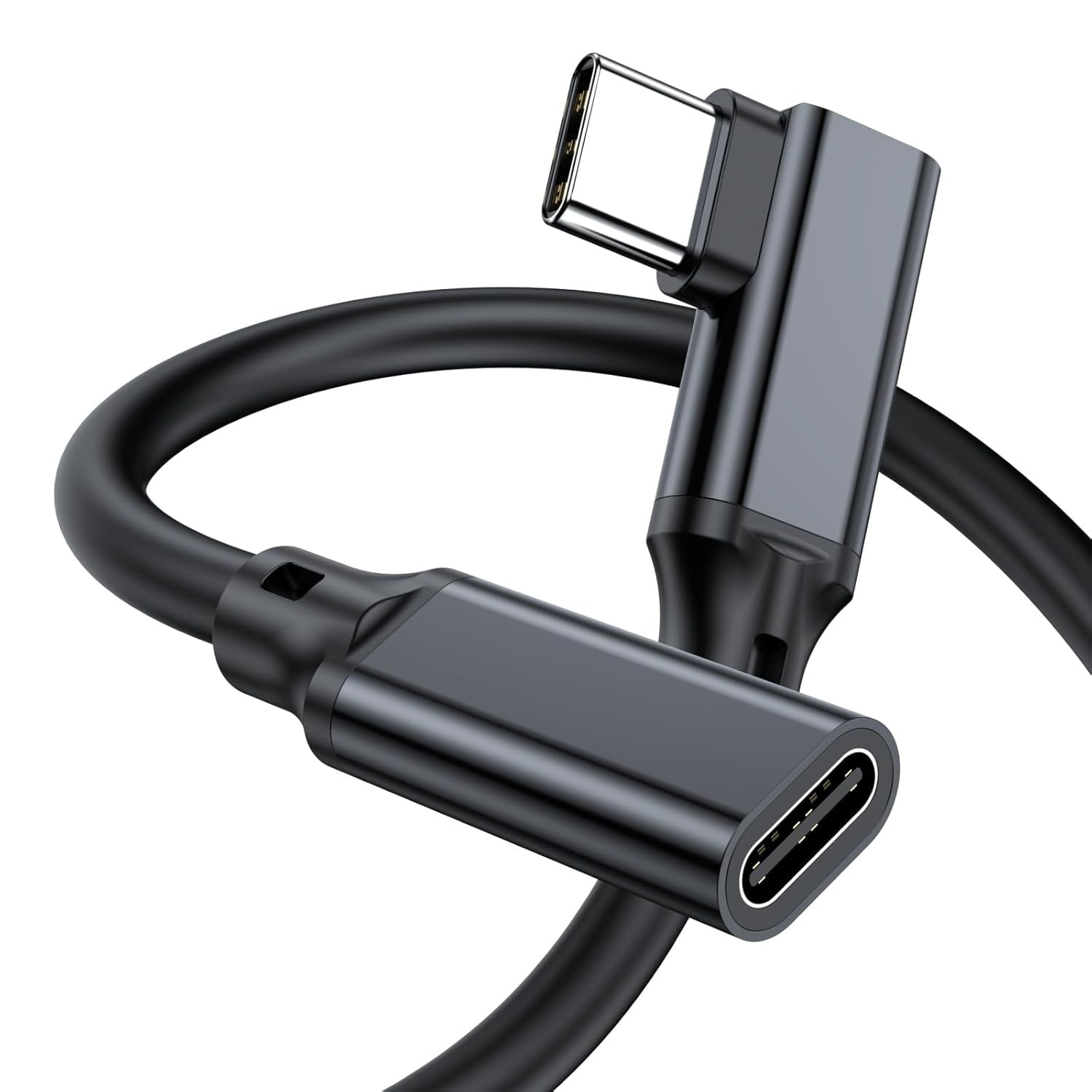 90 Degree Right Angle USB C Female to Male Extension Cable,3.3FT,Type C ...