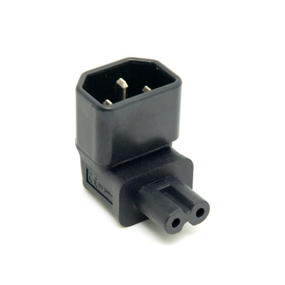 90 Degree Right Angled IEC angle IEC320 IEC 320 C14 Socket to IEC C7 AC ...