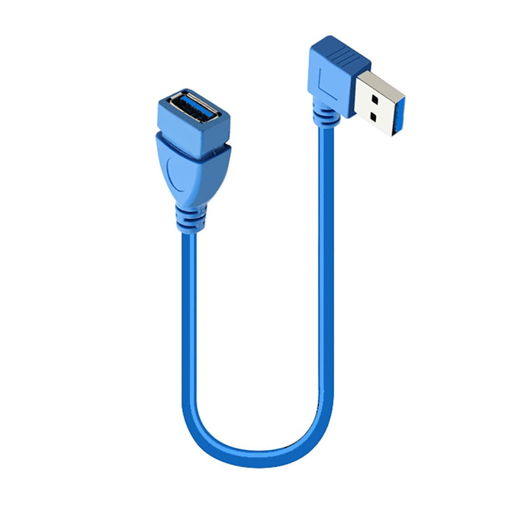 90 Degree Right Left Angled USB3.0 Extension Cable A Male to Female ...