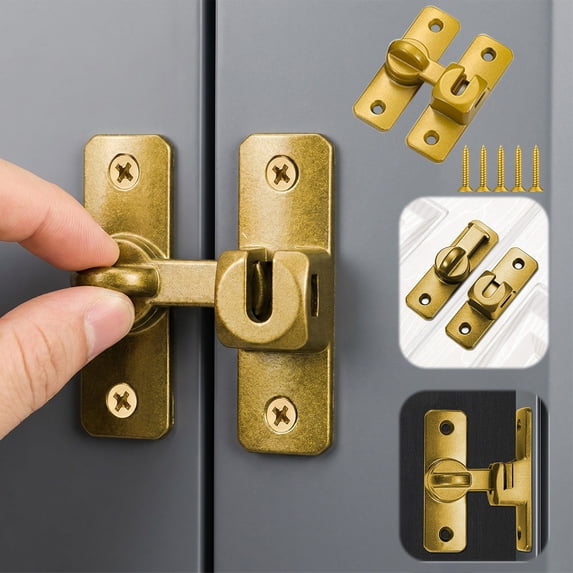 90 Degree Rotating Door Latch Alloy Barn Sliding Door Lock Cabinet ...