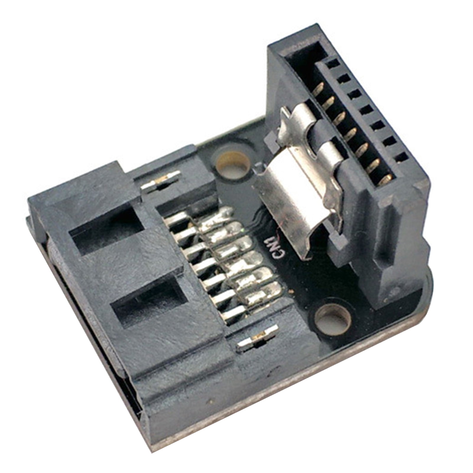 90 Degree SATA Adapter 7Pin Male to Female Right Angle Computer Desktop ...