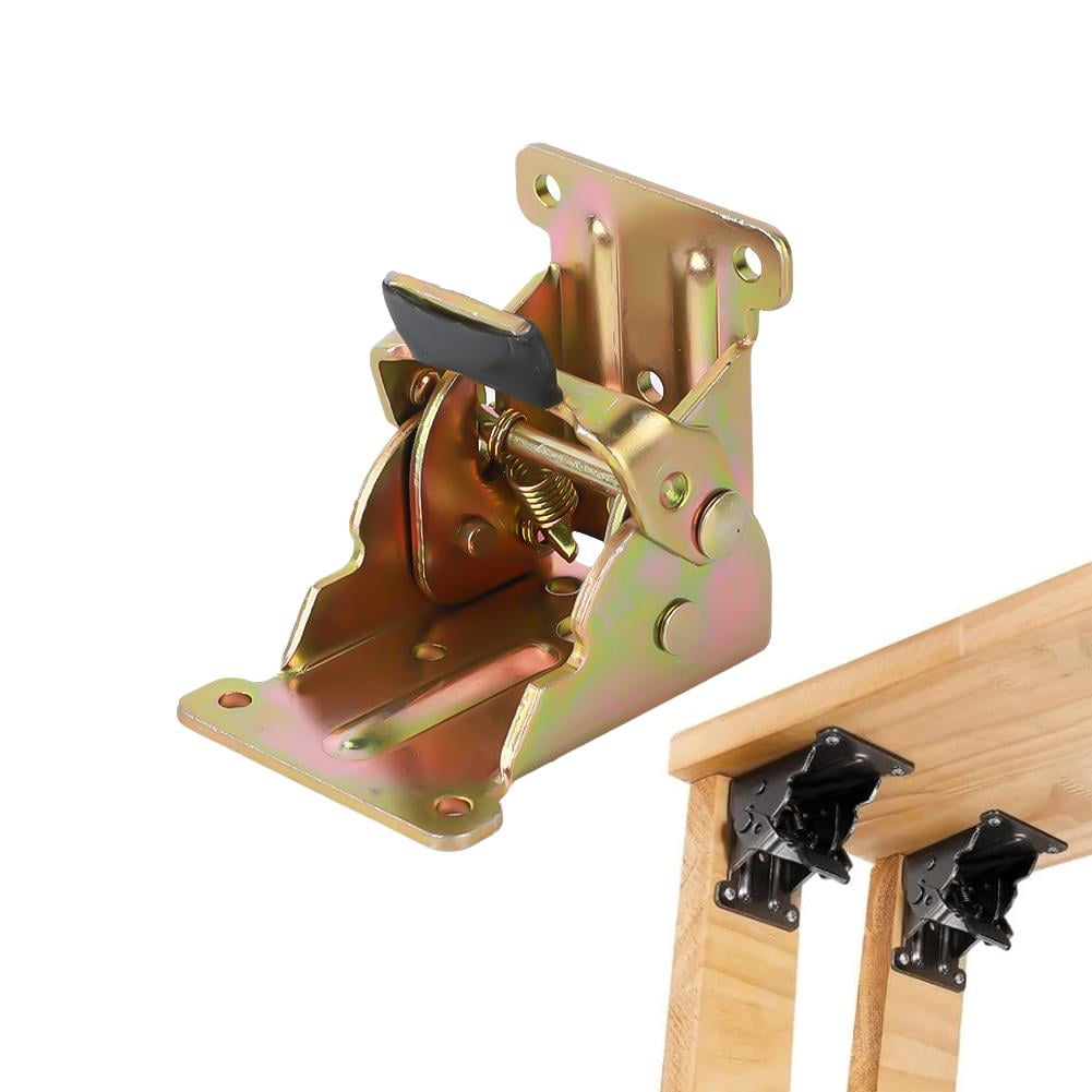 90 Degree Self-Locking Folding Brackets for Furniture: Stainless Steel ...