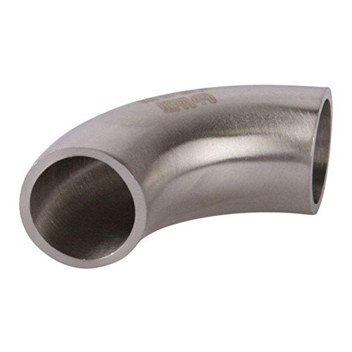 90 Degree Short Elbow | Butt Weld 3/4 inch - Stainless Steel SS304 / 3A - Glacier Tanks ...
