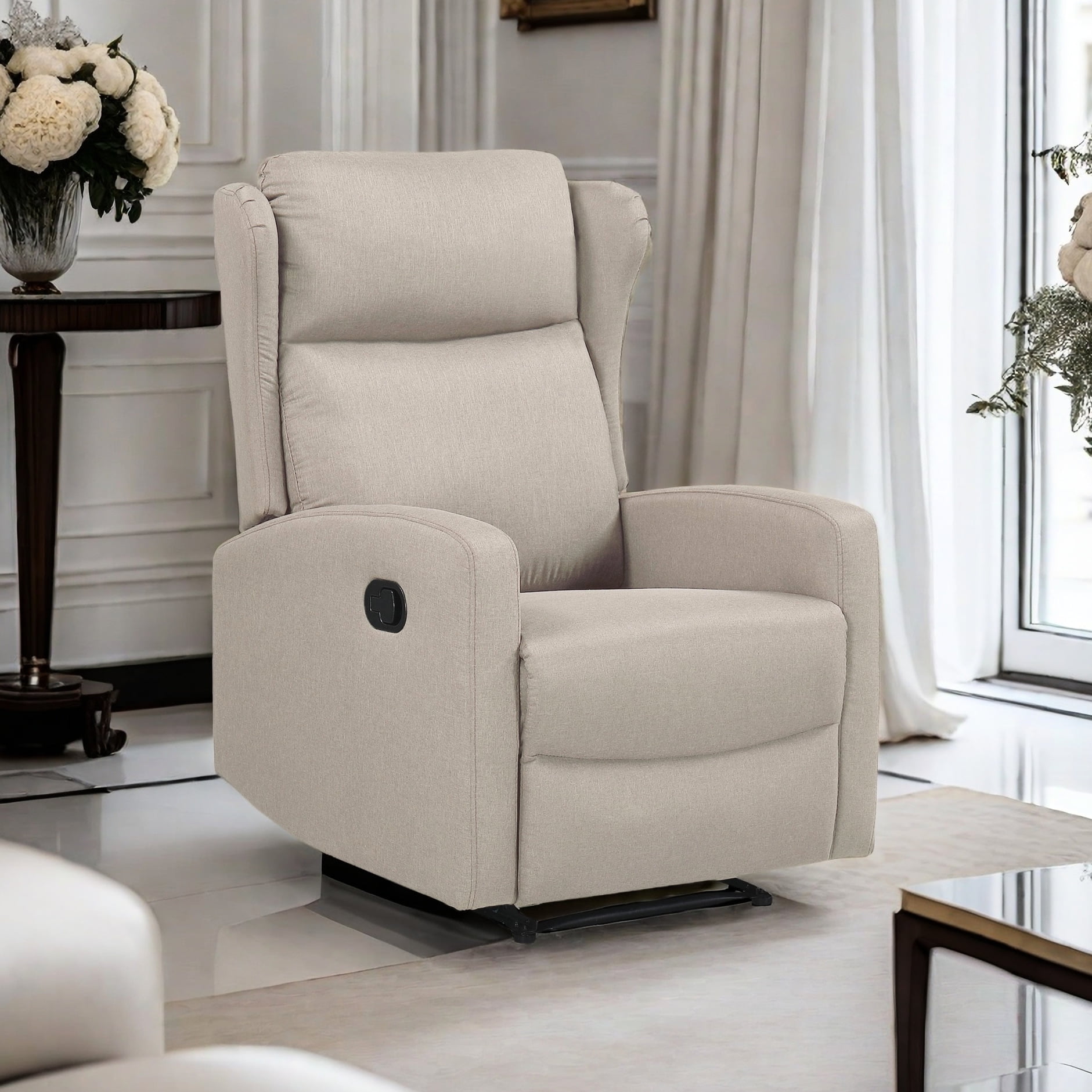 90 - Degree Sitting Recliner+Leisure Activities”-“Reading/Newspaper ...