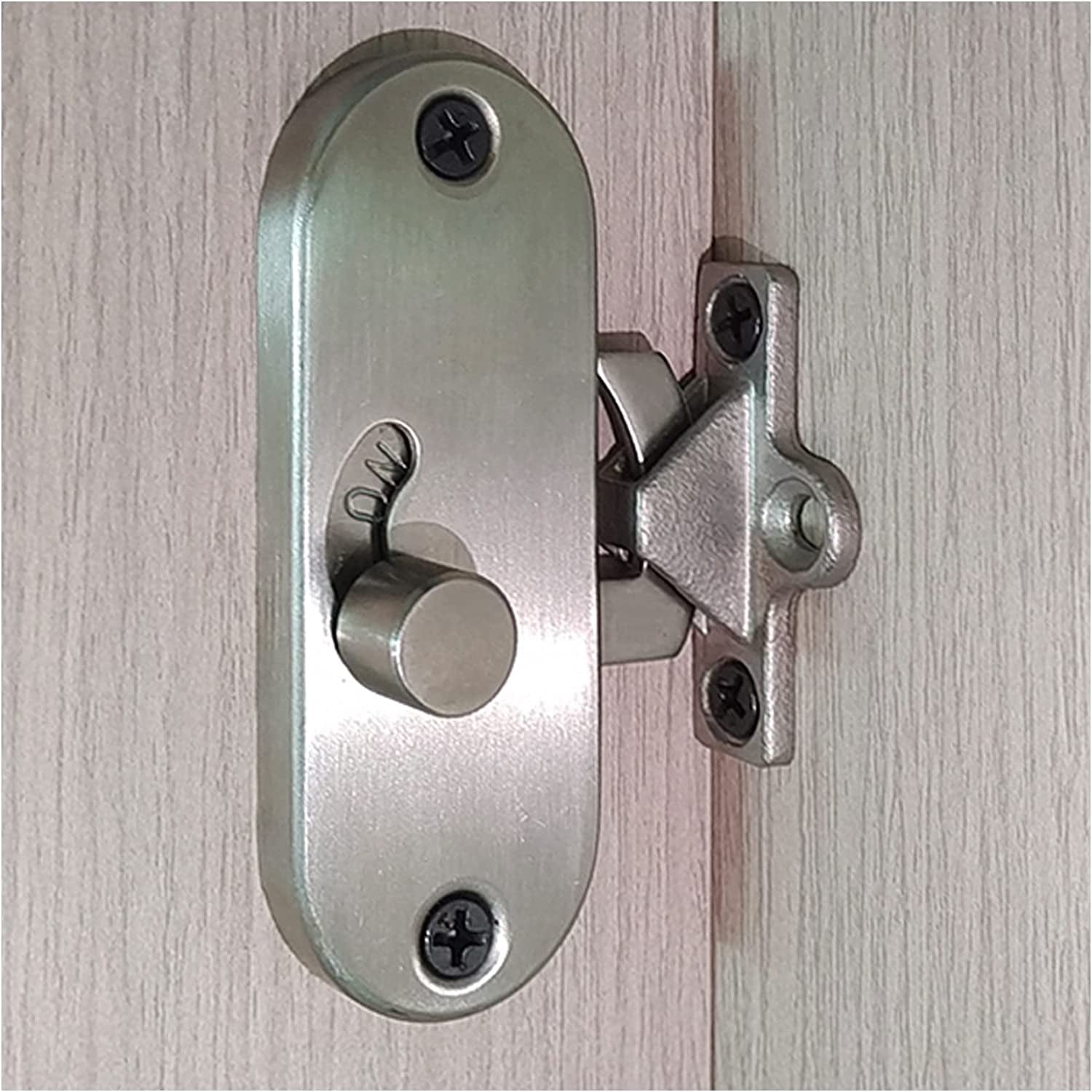 90 Degree Sliding Door Lock with Right Angle Buckle - Privacy Lock for ...