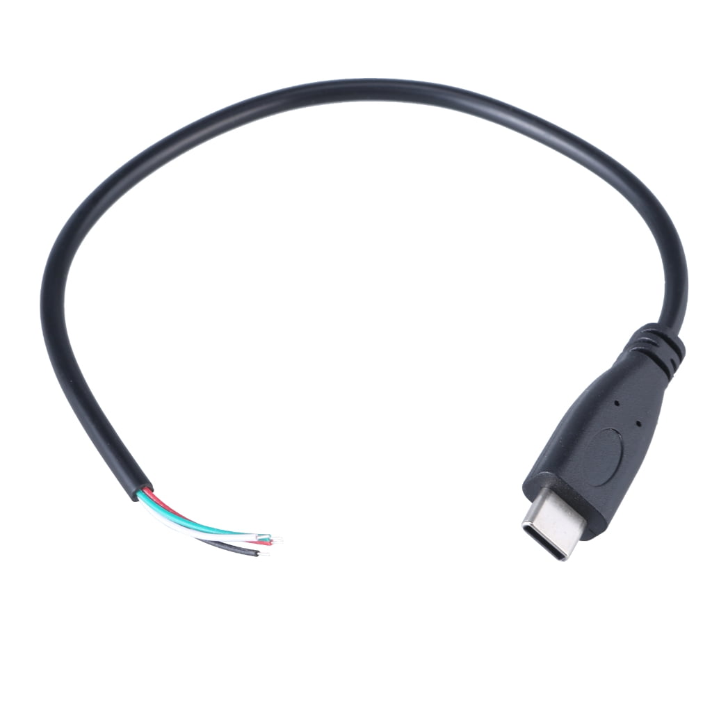 90 Degree/Straight Head USB to 4Pin Bare Wire Open End Power Cord, USB ...