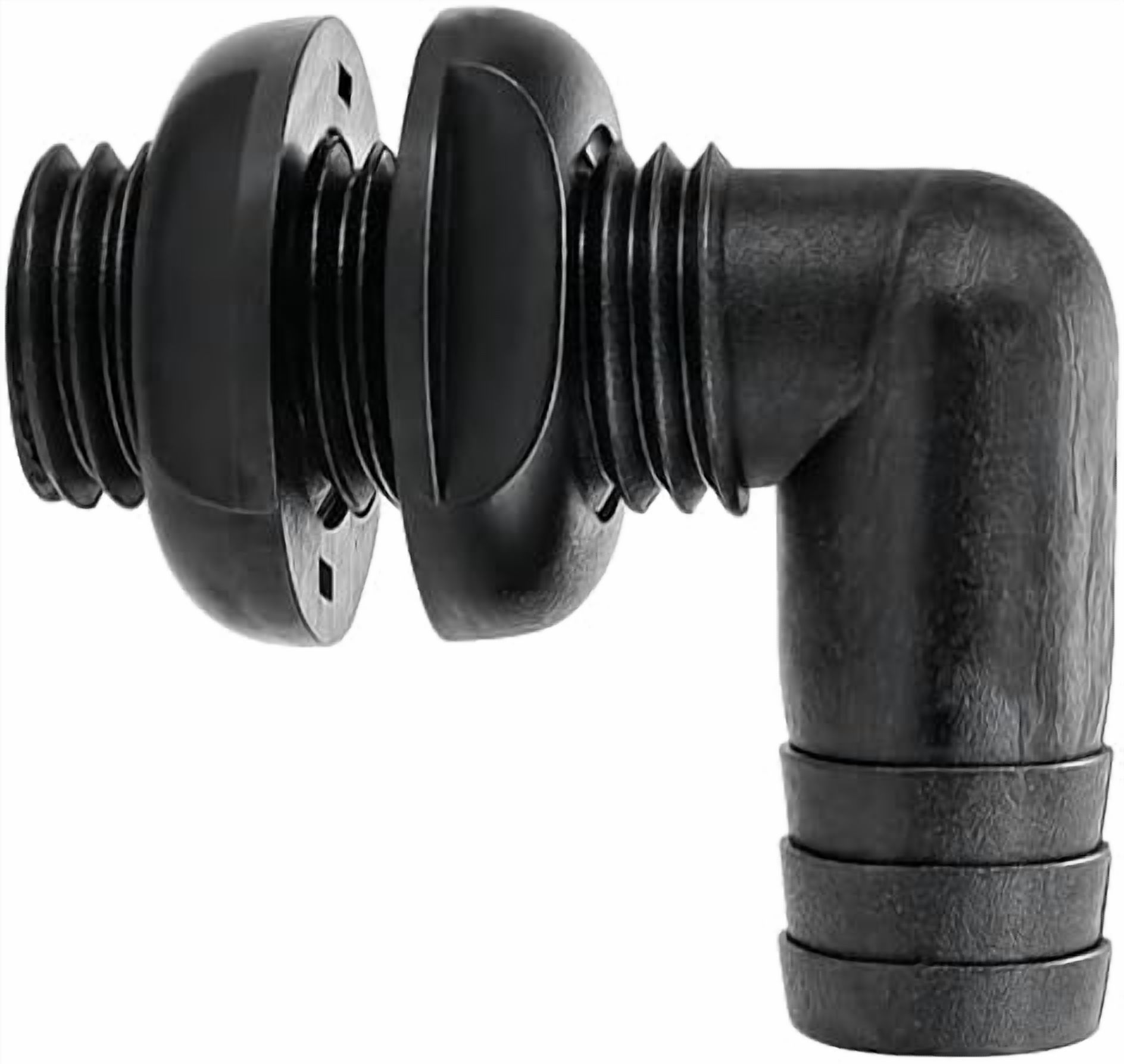 90 Degree Thru Hull Connector Fitting 3/4 inch Boat Plumbing Bilge Pump ...