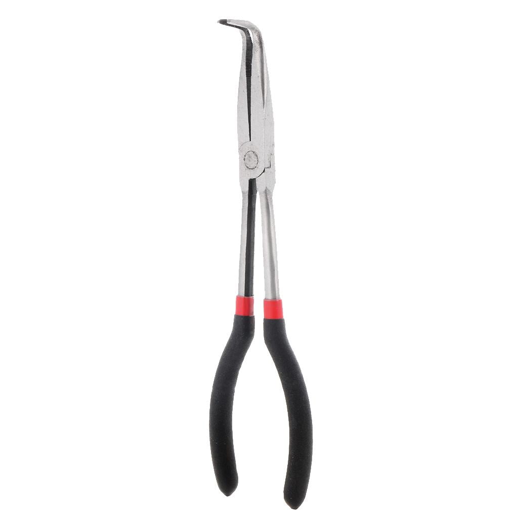 90-Degree Tip Long Nose Plier Hand Tools, Curved Bent Nose Plier - Bent ...