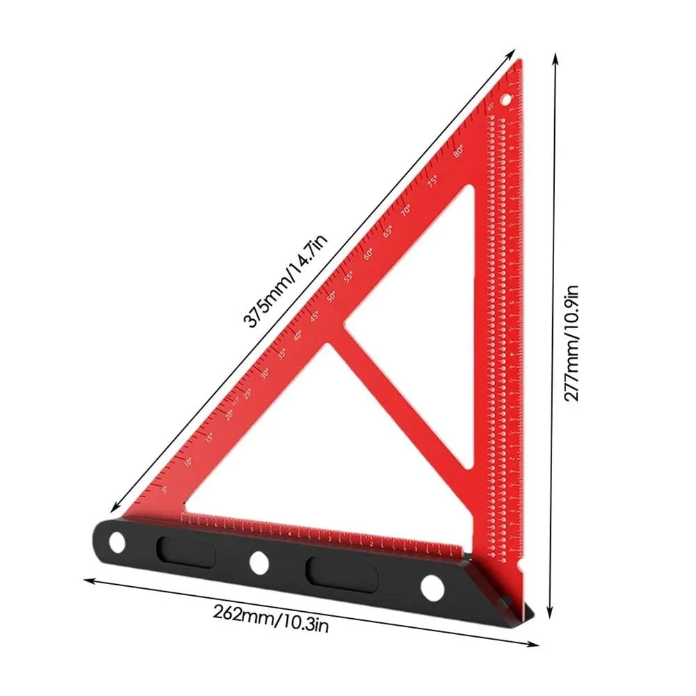 90 Degree Triangle Ruler Square Triangle Woodworking Measuring Marking ...