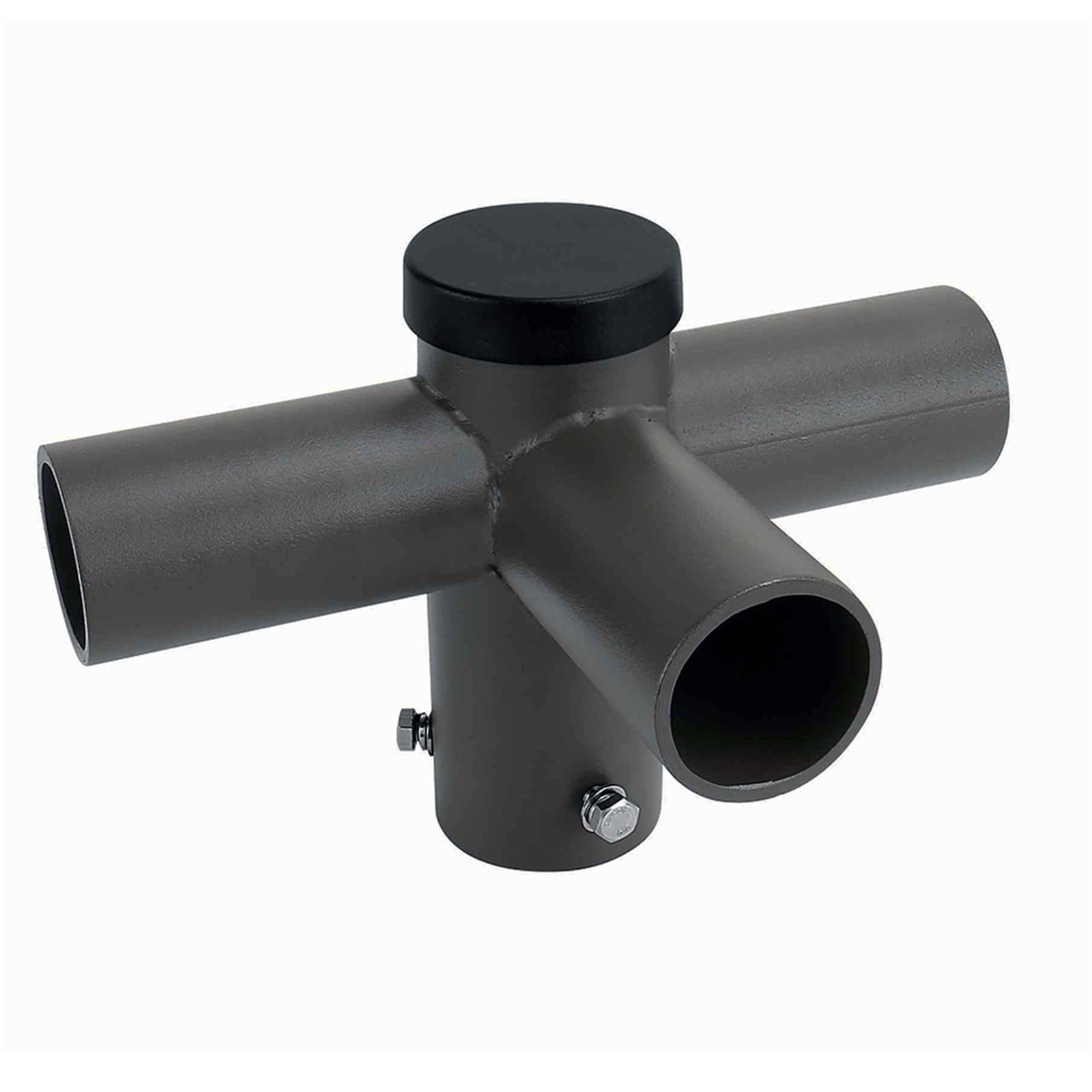 90 Degree Triple Pole Mount Bracket，2.38 Inch Horizontal Arm Tenon ...