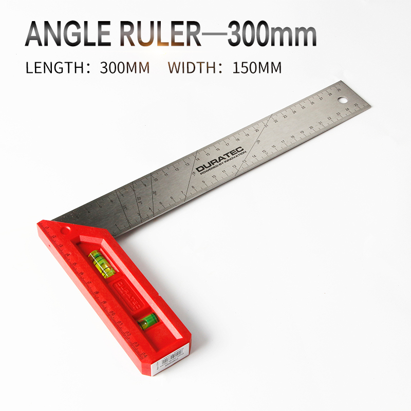90 Degree Turn triangle and right angle corner ruler 200mm 300mm 400mm Plastic handle For ...