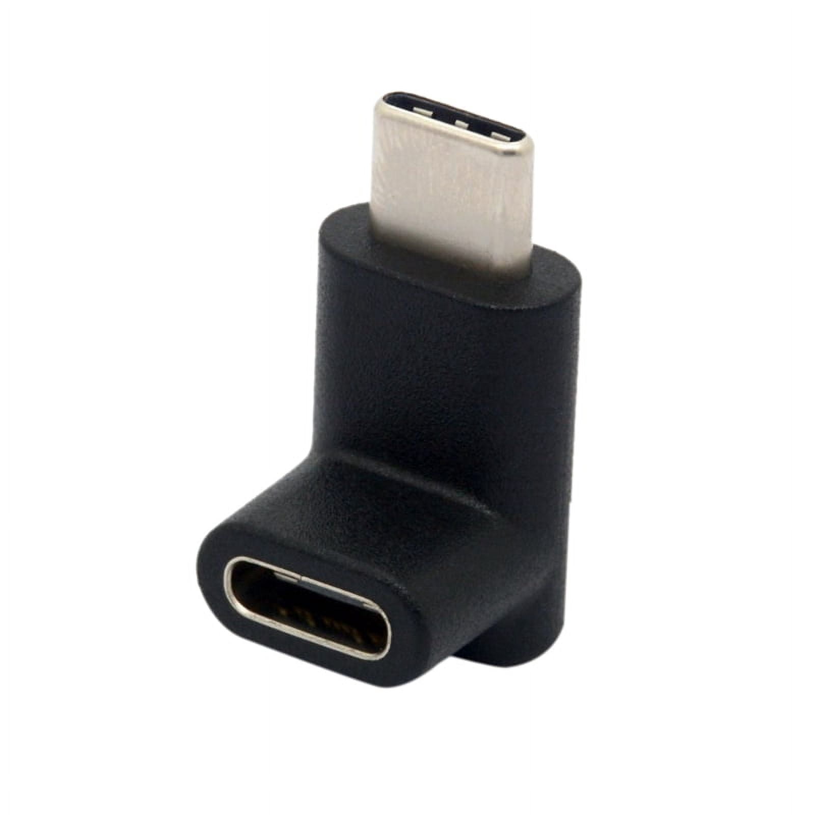 90 Degree Type C Adapter, USB Male to Female Adapter Upward and ...