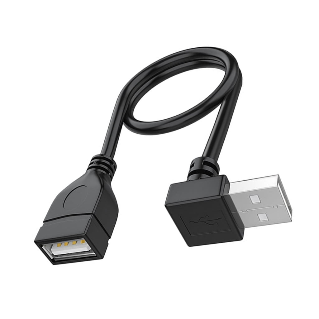 90 Degree USB 2.0 Extension Cable Male to Female for Laptop Computer ...