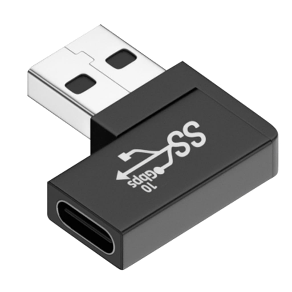 90 Degree USB 3.0 Male To Type C Female Left Right Angled Adapter ...