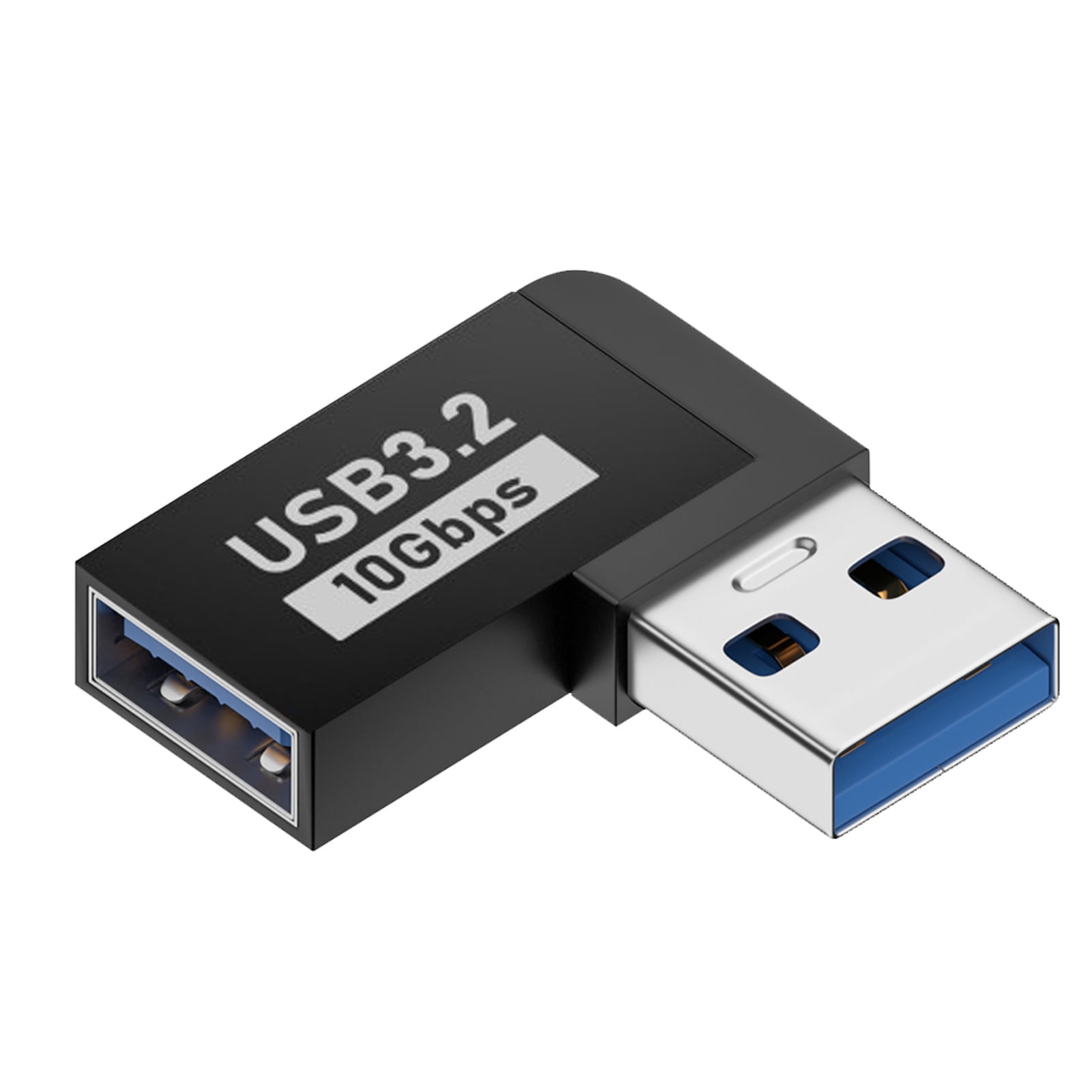 90 Degree USB Adapter, USB 3 0 USB A Male To Female Adapter, 10GBPS ...
