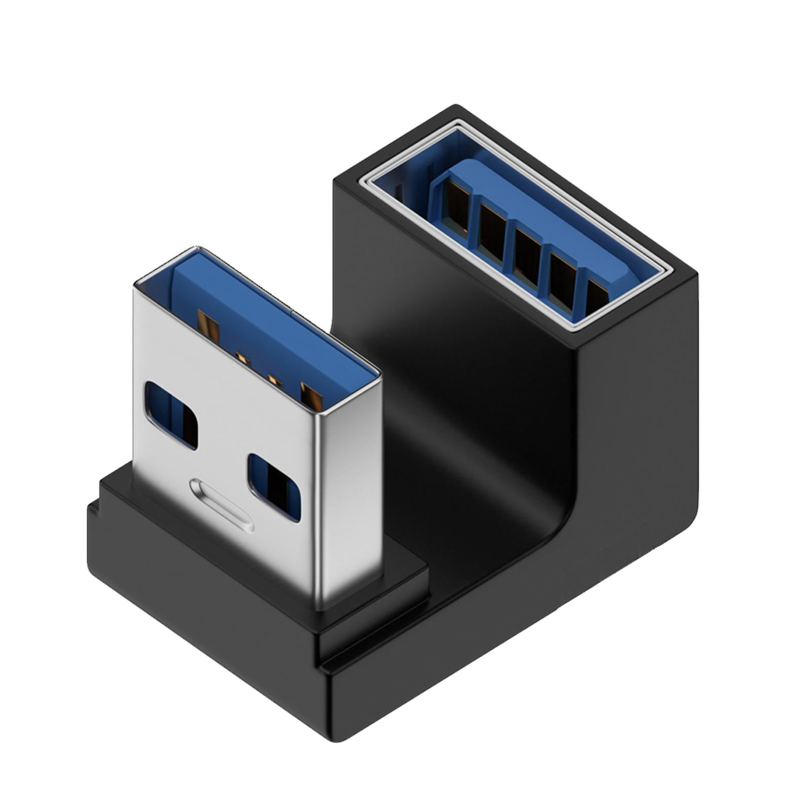 90 Degree USB Adapter, USB 3 0 USB A Male To Female Adapter, 10GBPS ...