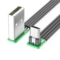 90 Degree USB to USB 5Pin Up Bend Data Cable 5V2A Power Charging Wire ...