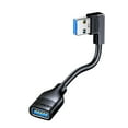 90 Degree USB3.0 Extension Cable Portable Male to Female Extender Cord ...