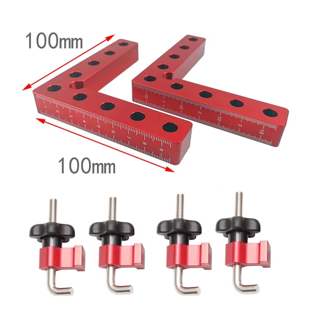 90 Degrees L-Shaped Auxiliary Fixture Woodworking Aluminum Square Right ...
