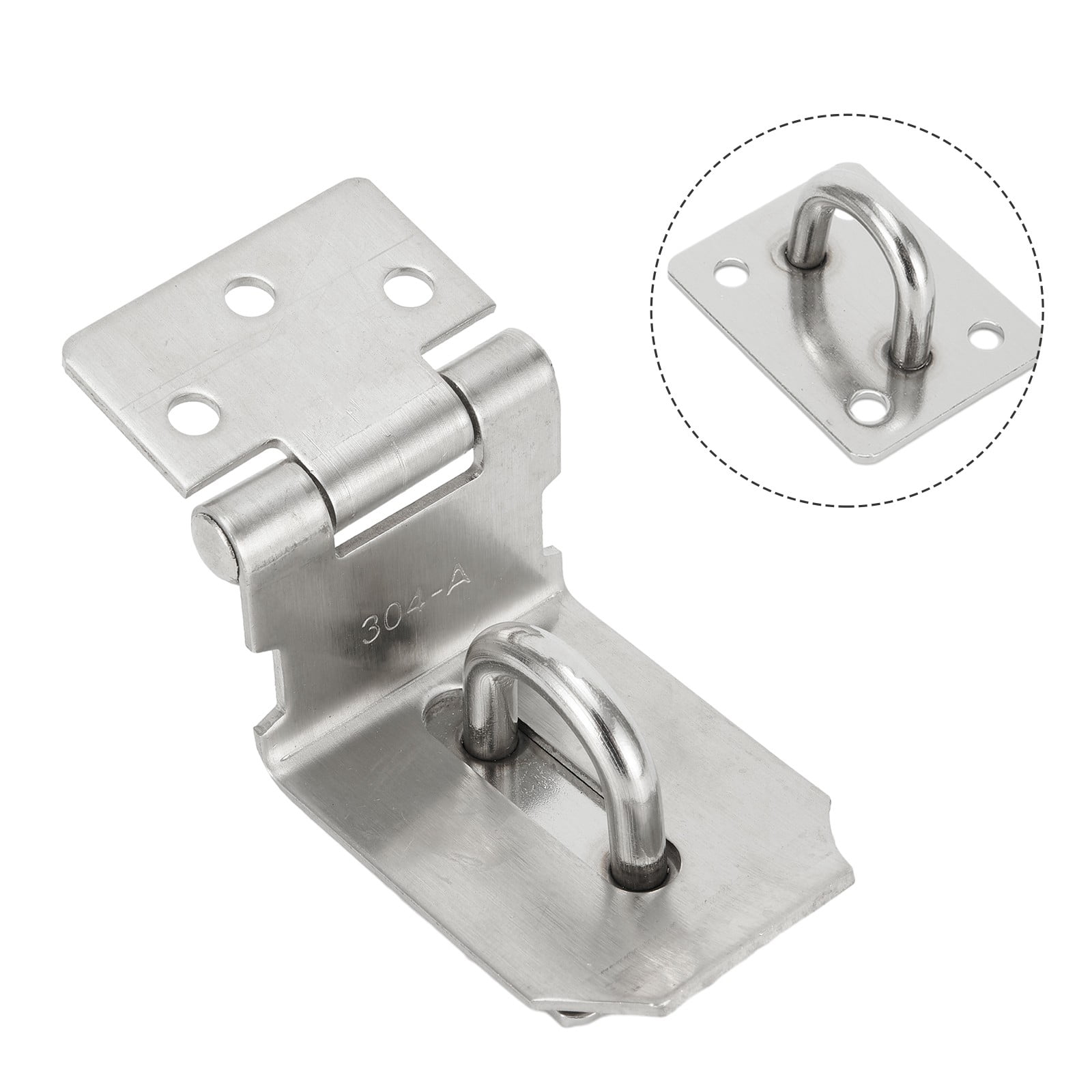 90 Degrees Latch Lock Hasp And Staple For Padlock Gate Door Shed ...