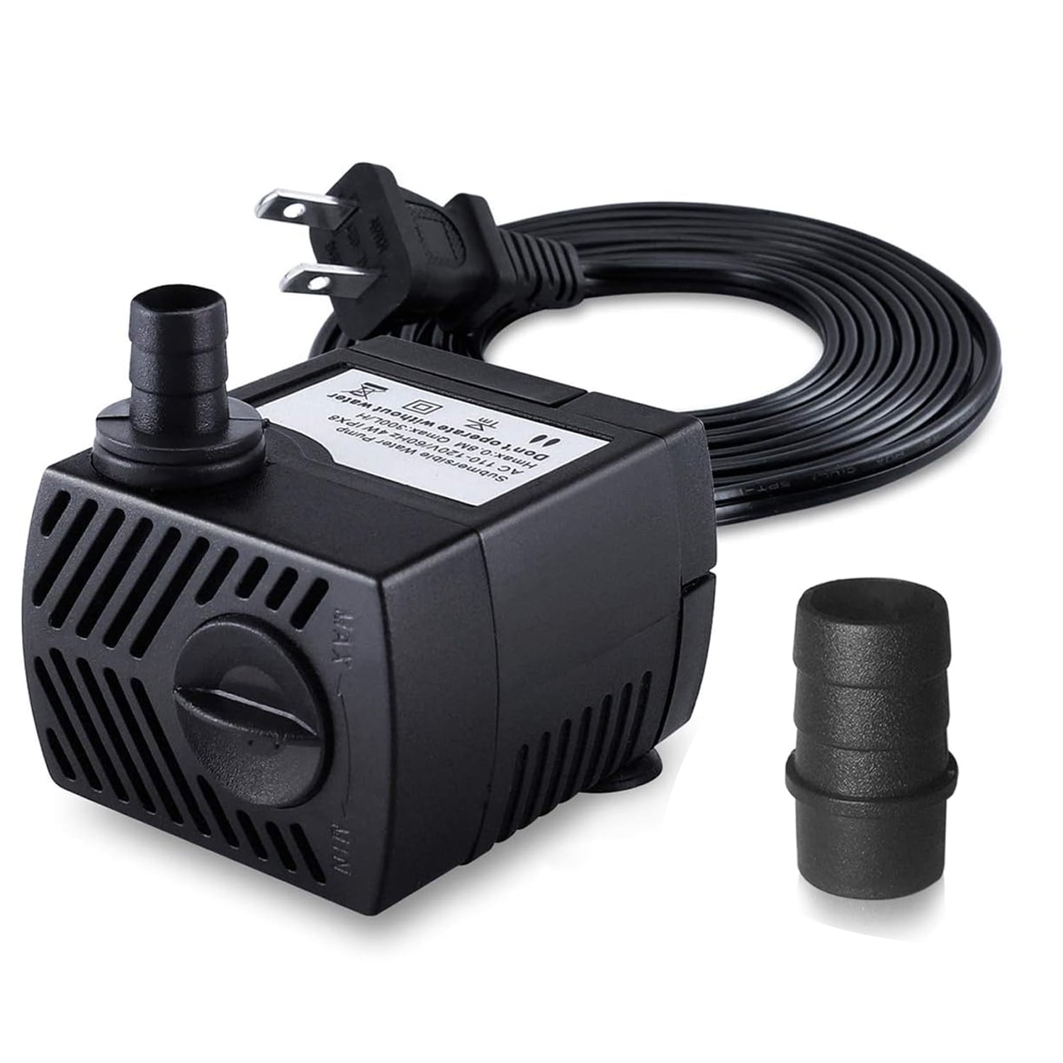 90 GPH Mini Submersible Pump, Small Fountain Pump (5W 350L/H) for water ...