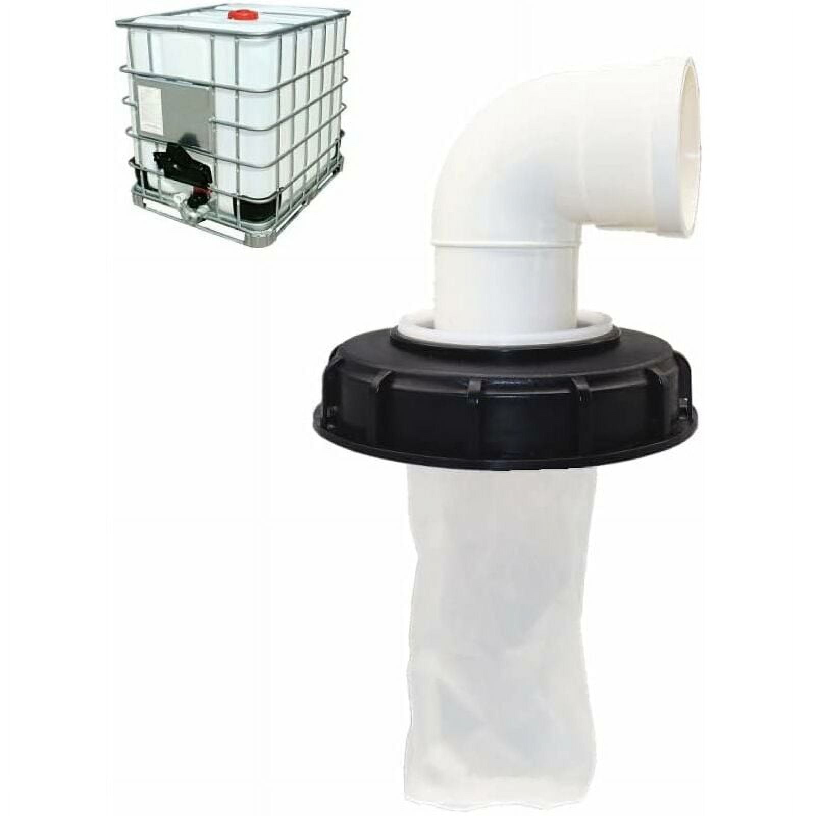 90°IBC Tank Cover with Washable Nylon Filter for 1000L IBC Rainwater ...
