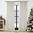 90 Inch Pinch Pleated Linen Blackout Curtains 2 Panels for Living Room ...