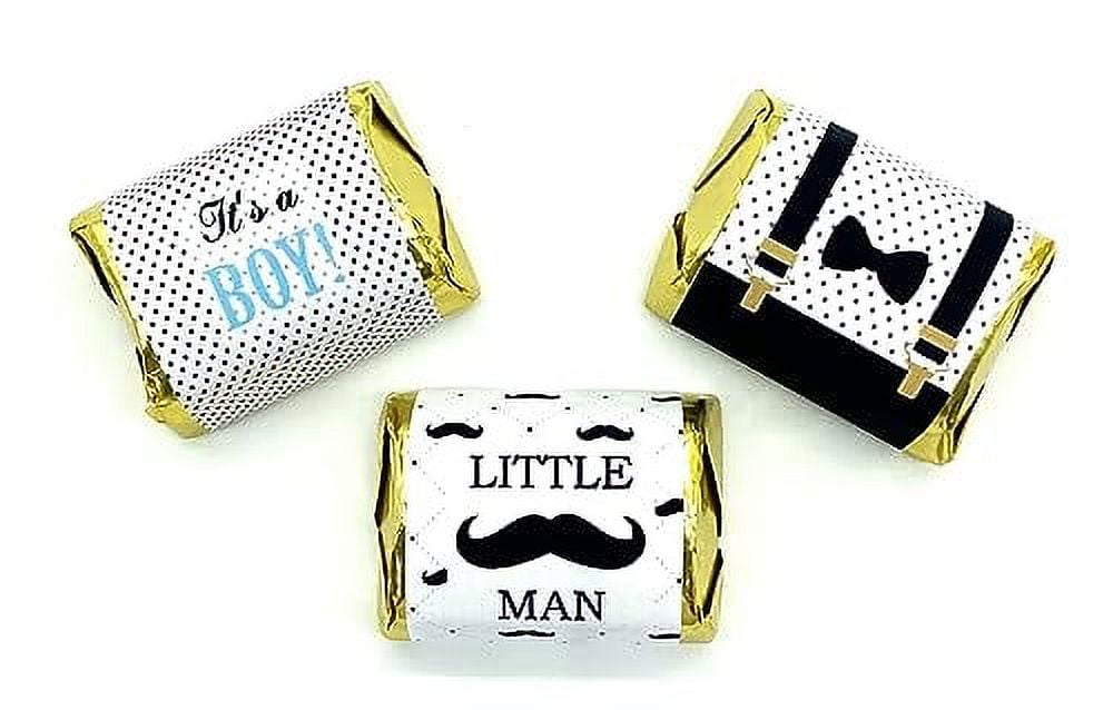 90 Little Man Nuggets Labels, Chocolate Candy Wrapper Stickers, Great ...