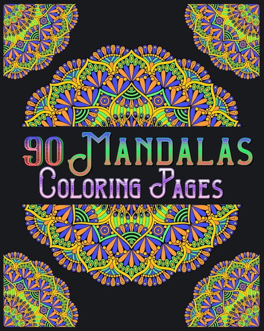 90 Mandalas Coloring Pages: mandala coloring book for all: 90 mindful ...