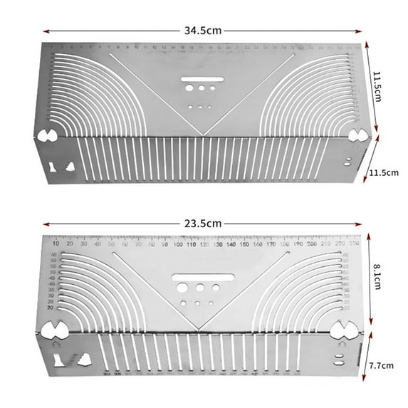 90°Marking Ruler Drawing Tool Angle Marking Tool Square Tube Bending ...