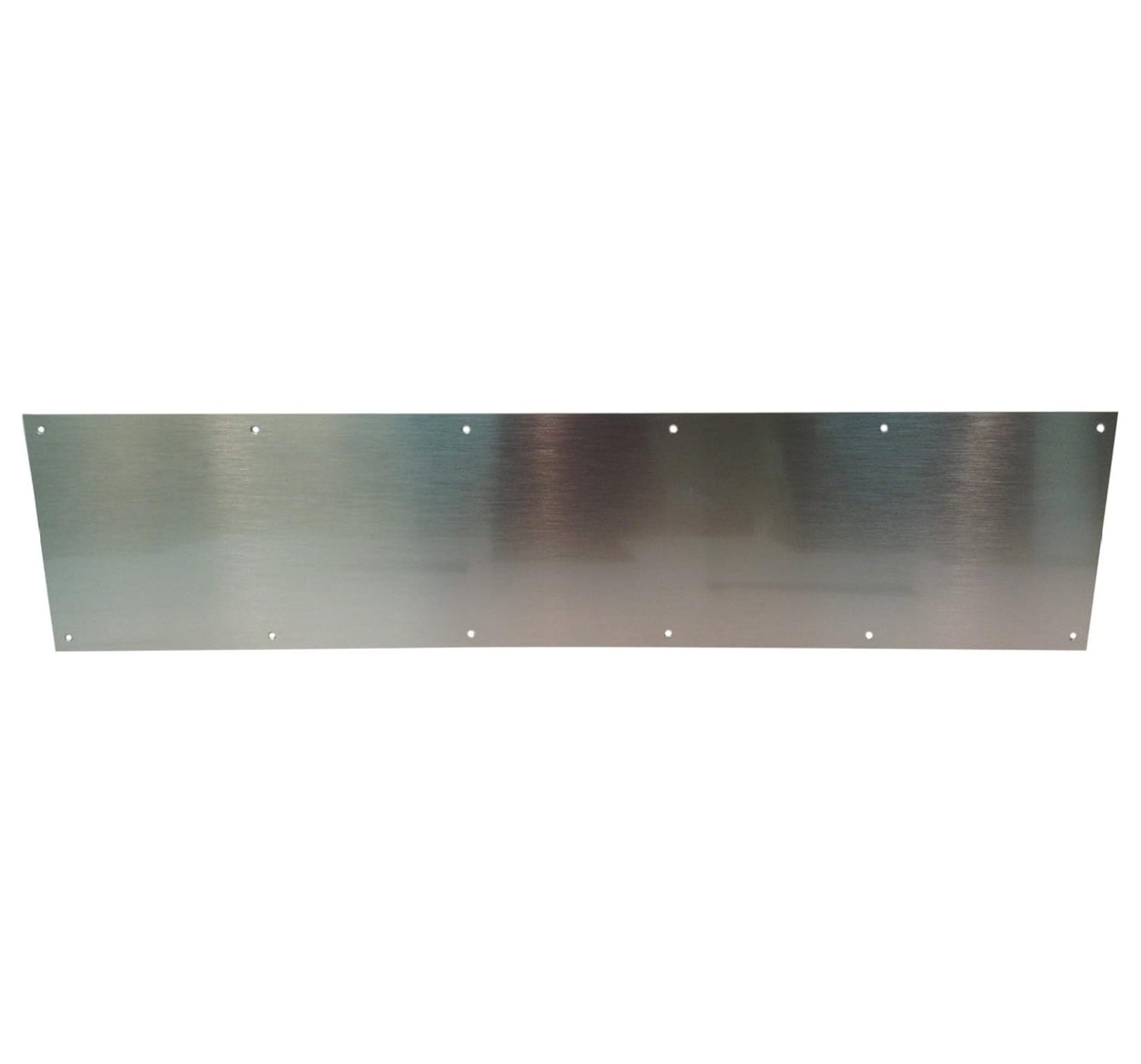 90 Metal Kick Plate, Stainless Steel Finish, 28" Width x 6" Height, 3/ ...