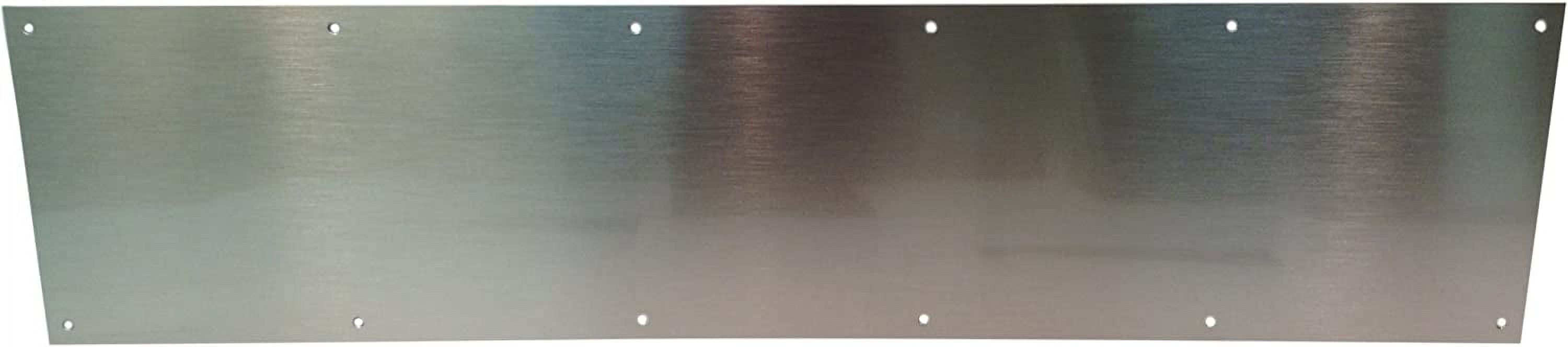 90 Metal Kick Plate, Stainless Steel Finish, 30" Width x 8" Height, 3/ ...
