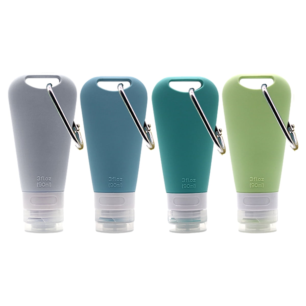 90 Ml Silicone Travel Bottles Set, Leak Proof Squeezable Portable Tubes ...