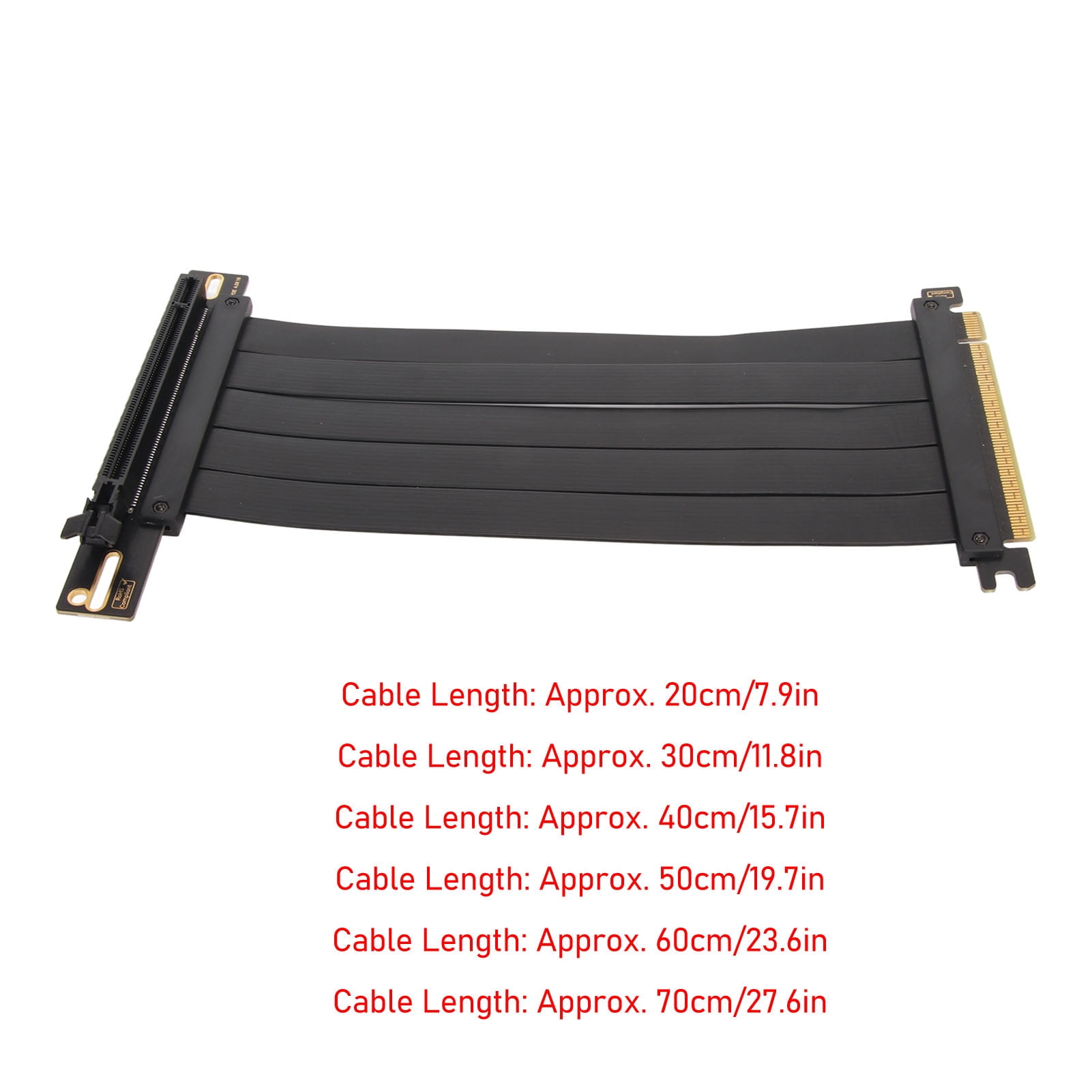 90 PCIE 4.0 X16 Riser, Flexible GPU Extension Cable, Supports High,Performance RTX RX Series ...