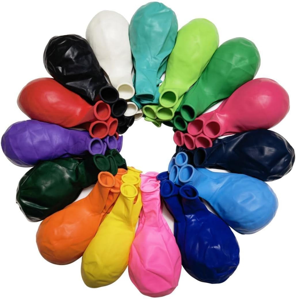 90 Pack 18 inch Balloons 15 Kinds Colors Latex Colorful Party Balloon ...